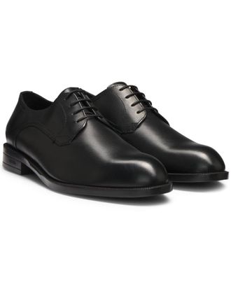 HUGO BOSS Schn&uuml;rer in Derby-Form mit Signature-Details in