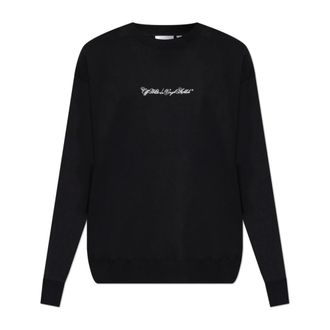 Off-white Homme, Sweatshirts et sweats &agrave; capuche, Noir, Taille: XL SweaT-shirt avec logo brod&eacute;