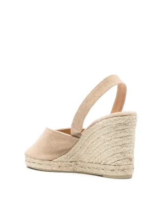 Castaner Womens Brisa Wedge Espadrilles Beige Shoes > Sandals
