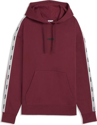 Puma Hoodie &agrave; bande Femme, V&ecirc;tements, Rouge, XS