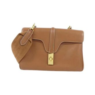 Celine Pre-owned Teen Soft 16 Calf Shoulder Bag - Femme - Pre-owned - Brun - Taille: ONE Size