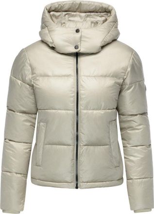 Ragwear Steppjacke Roobie II Matt gl&auml;nzende Damen Winterjacke mit Kapuze