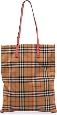 Burberry Shopper - House Check Canvas Rainbow Tote - Gr. unisize - in Braun - f&uuml;r Damen