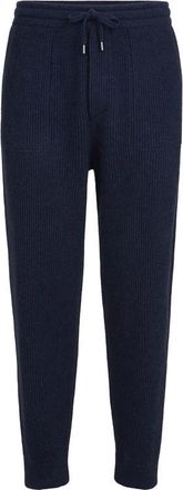 Brunello Cucinelli Homme, Pantalons, Bleu, Taille: M Jogging en cachemire &agrave; c&ocirc;tes anglaises