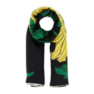 Alexander McQueen Seidenschal mit Blumenprint - - Accessories - Damen - Mehrfarbig - ONE SIZE