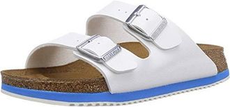 Birkenstock Professional Arizona Sl, Sandales Bout ouvert homme, Blanc, 44 EU