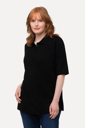 Ulla Popken Poloshirt Poloshirt Classic Pima Cotton Polokragen Halbarm