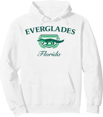 Trendy Apparel Everglades Florida Alligator Crest and Shield Pullover Hoodie