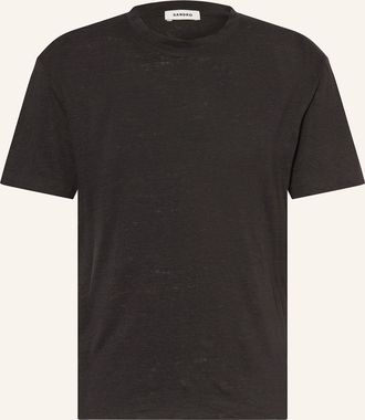 Sandro Sandro T-Shirt Aus Leinen schwarz