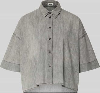 Drykorn Boxy Fit Jeansbluse mit &uuml;berschnittenen Schultern Modell YARIKA