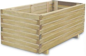 vidaXL Lit sur&eacute;lev&eacute; rectangulaire 100x50x40 cm bois Vidaxl