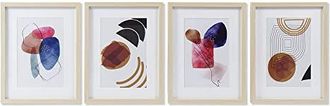 DKD Home Decor Polystyrol Abstrakt (4-teilig) (35 x 2,5 x 45 cm) (Referenz: S3018202)