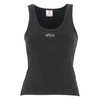 Casablanca Femme, Tops, Noir, Taille: 42 FR D&eacute;bardeur en jersey c&ocirc;tel&eacute;