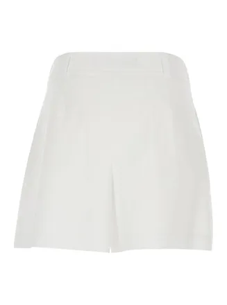Federica Tosi Womens Shorts Cotton Popeline White