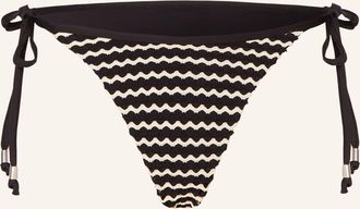 Seafolly Triangel-Bikini-Hose Mesh Effect schwarz