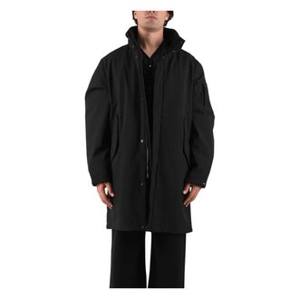 C.P. Company C.p. Company - Parka avec d&eacute;tail de lentille - Homme - Manteaux - Noir - Taille: M