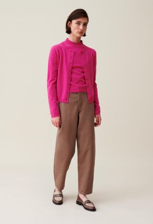 Claudie Pierlot Cardigan laine boutonn&eacute; broderie CP