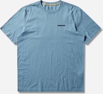 Patagonia Men s P-6 Logo T-Shirt Shore Blue