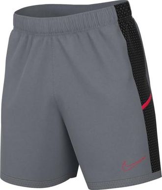 Nike Nike Academy Dri-Fit Fu&szlig;ballshorts pour Homme Dri-FIT Pantalon de Football, Gris Froid/Noir/Cramoisi Vif, S