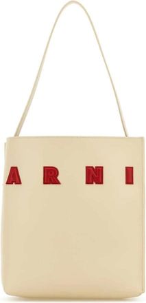 Marni Femme, Sacs, Beige, Taille: ONE Size &Eacute;l&eacute;gant Sac &agrave; Bandouli&egrave;re Museo en Ivoire