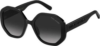 Marc Jacobs Femme, Accessoires, Noir, Taille: 53 MM Logo Lunettes de soleil
