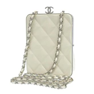 Chanel Pre-owned Tissu sacs-chanel - Femme - Pre-owned - Beige - Taille: ONE Size