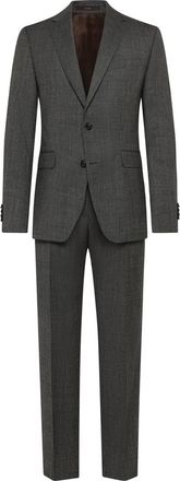 Windsor Anzug aus Schurwolle mit fallendem Revers, Shaped Fit in