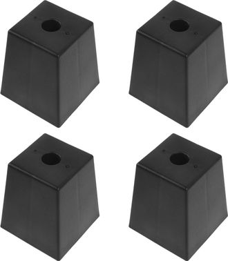 SOLUSTRE 4 St&uuml;ck M&ouml;belf&uuml;&szlig;e Schraubf&uuml;&szlig;e 8cm Zinklegierung Kunststoff rutschfest Vielseitig f&uuml;r Sofa Stuhl Couchtisch und K&uuml;chenschrank