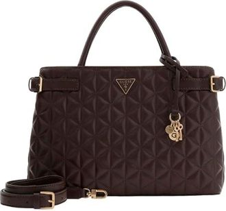 Guess sac à main sac à épaule Paisleigh Girlfriend Satchel Espresso marron foncé