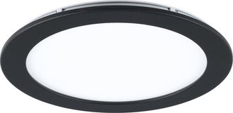 Eglo connect.z Smart-Home LED Bad-Einbaustrahler Fueva-Z, ultra flach, &Oslash; 165 mm, ZigBee, App und Sprachsteuerung Alexa, Lichtfarbe (warmwei&szlig;-kaltwei&szlig;), dim