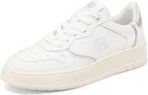 Queen Helena Baskets Platform Femme X34-5, Blanc et argent., 36 EU