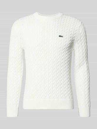 Lacoste Regular Fit Strickpullover aus Baumwoll-Mix