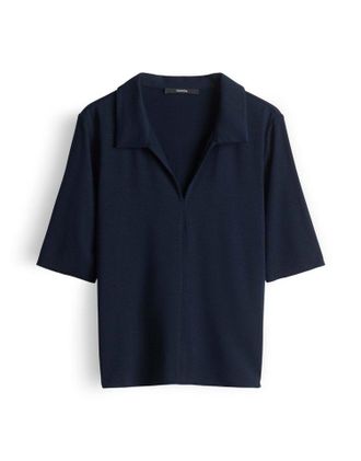someday Poloshirt Kirosa polo Basicshirt aus Jersey mit Polokragen Schmale Passform, leicht verk&uuml;rzt f&uuml;r moderne Silhouette