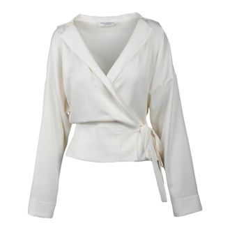 Philosophy di Lorenzo Serafini Giacca a Vestaglia in Satin - - Blouses & Shirts - Damen - Wei&szlig; - M
