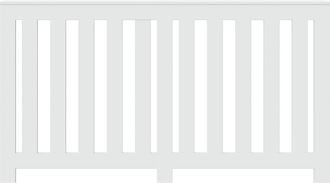 Generic Heizk&ouml;rperregal, Dekorative Horizontale Lamellen-W&auml;rmeabzugsabdeckung, Heizk&ouml;rperschutz aus Holzwerkstoff f&uuml;r Wohnzimmer und Schlafzimmer, Effiziente 