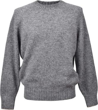 Brunello Cucinelli Homme, Pulls, Gris, Taille: L SweaT-shirt en polyamide avec un design &eacute;l&eacute;gant