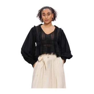 Mes Demoiselles... Melody Bluse - - Blouses & Shirts - Damen - Schwarzk - M