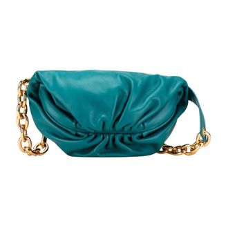 Bottega Veneta Pre-owned Handtasche mit Kettenbesatz aus Leder - - Pre-owned - Damen - Blau - ONE SIZE
