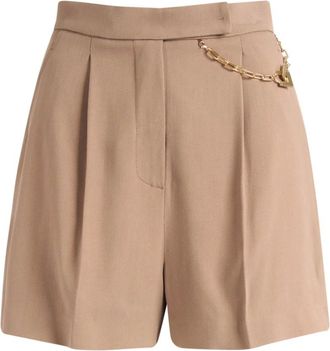 Elisabetta Franchi Femme, Shorts, Brun, Taille: 38 FR Short Argilla