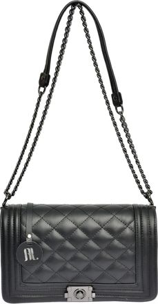 Anna Luchini Schwarz Rindsledertasche