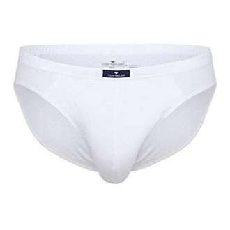 Tom Tailor Lot de 7 slips pour homme en jersey simple Blanc Taille M