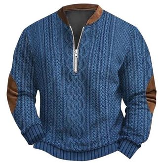 Generic Sweatshirt avec Col Pull avec Drapeau Am&eacute;Ricain Pull Col Roul&eacute; Marron Homme Pull en Mohair Homme Pull Col Mao Homme Pull Militaire Pull Design Homme P