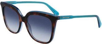 Longchamp Lunettes de Soleil LO728S 220 HAVANA/AZURE 53/16/140 Femme