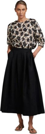 Stenstr&ouml;ms Femme, Jupes, Noir, Taille: 38 FR Lorena Midi Skirt