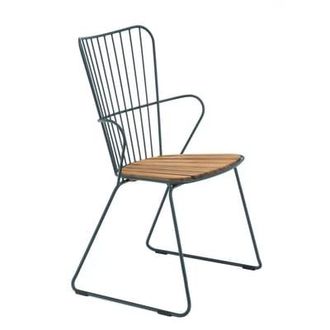 Houe Fauteuil Paon - Bois naturel - Acier revêtement poudre - Designer Henrik Pedersen