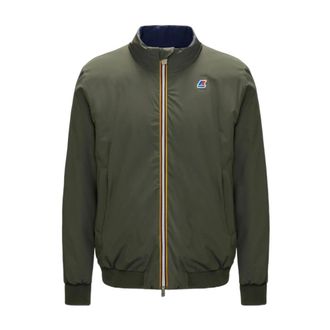 K-Way Wendbare winddichte wasserdichte Jacke - - Jackets - Herren - Gr&uuml;n - 2XL