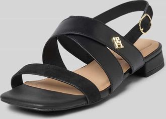 Tommy Hilfiger Ledersandale mit TH-Monogramm