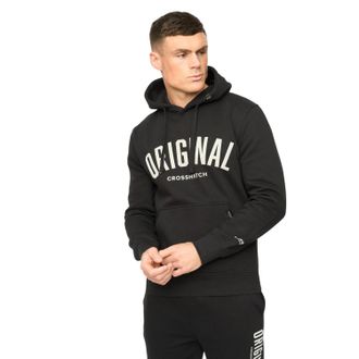 Crosshatch Kensby Kapuzenpullover f&uuml;r Herren (Schwarz)