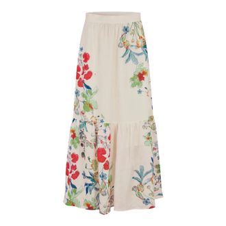 Kudibal Copenhagen Paulinadea Maxi Leinenrock - - Skirts - Damen - Mehrfarbig - L