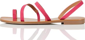 Find. FIND Flat Gladiator, Römersandalen, Pink (Hot Pink), 40 EU (7 UK)